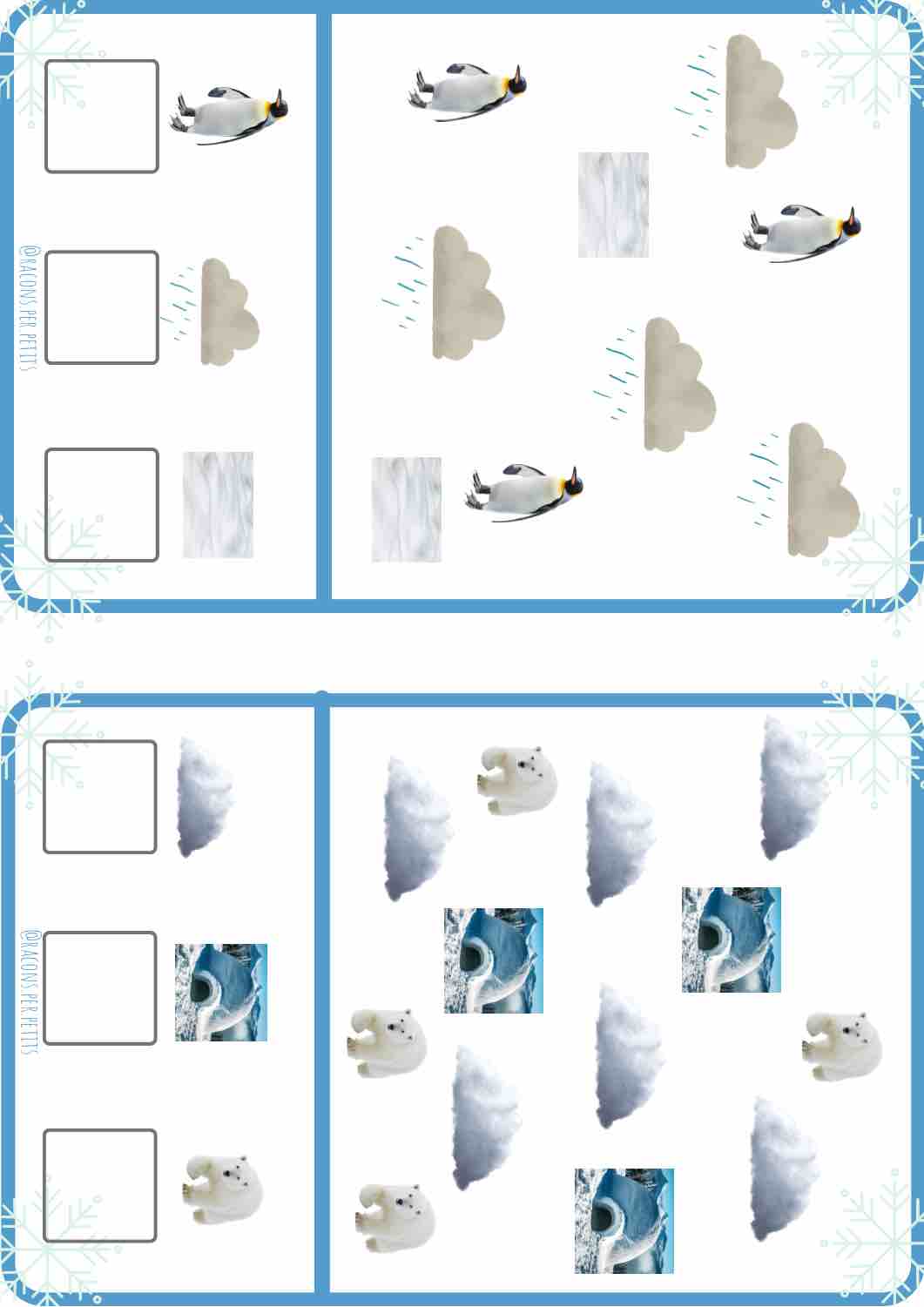 Profes Papel Tijera Dosier matemáticas invierno