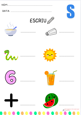 Profes Papel Tijera MOSTRA GRATUÏTA 5 FITXES LLETRA S. FITXES LECTURA I ...
