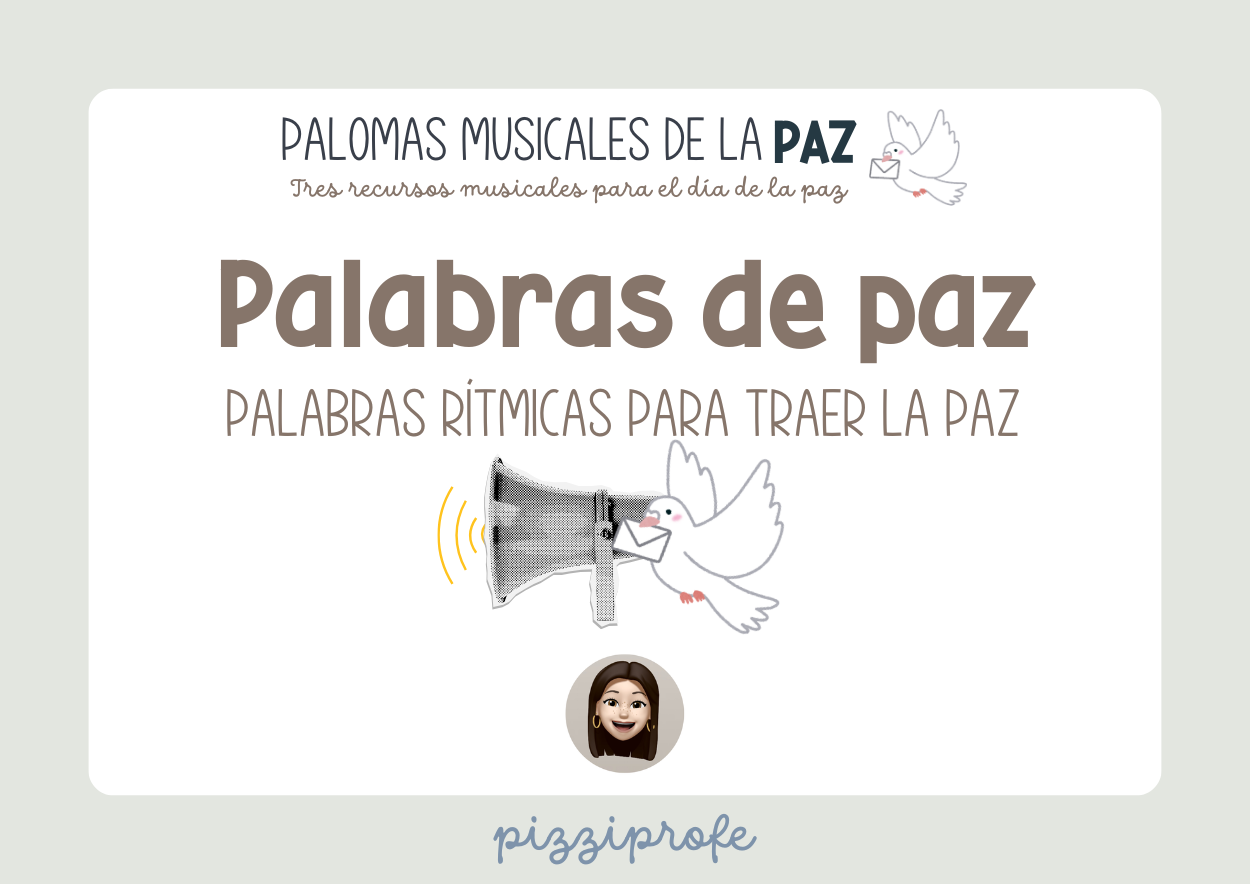 Profes Papel Tijera Pack de 3 recursos musicales para el día de la paz ...