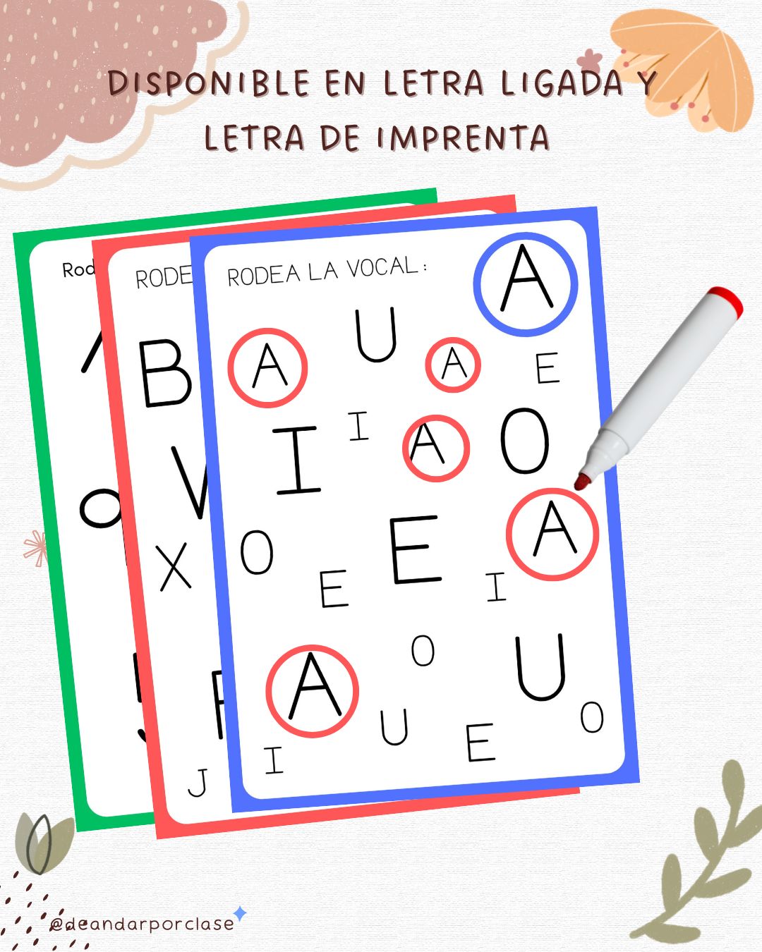 Profes Papel Tijera Rodea la letra o el número