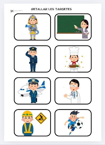 Profes Papel Tijera OFICIS. MATERIAL MANIPULATIU