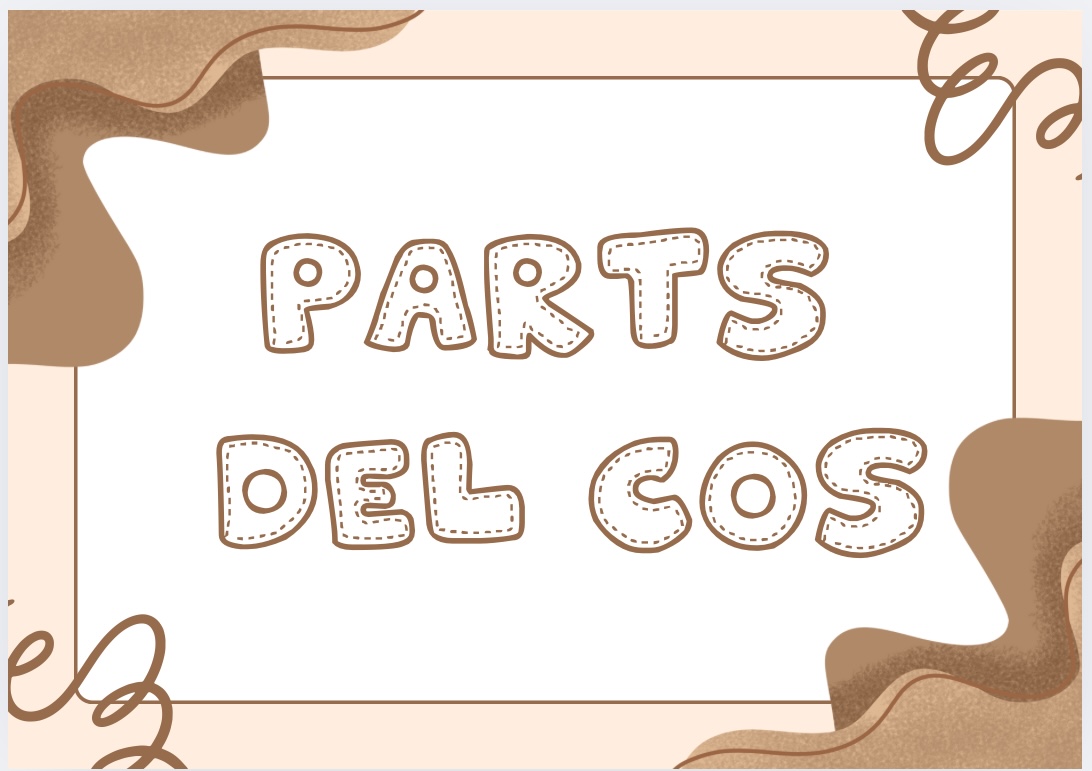Profes Papel Tijera Vocabulari parts del cos