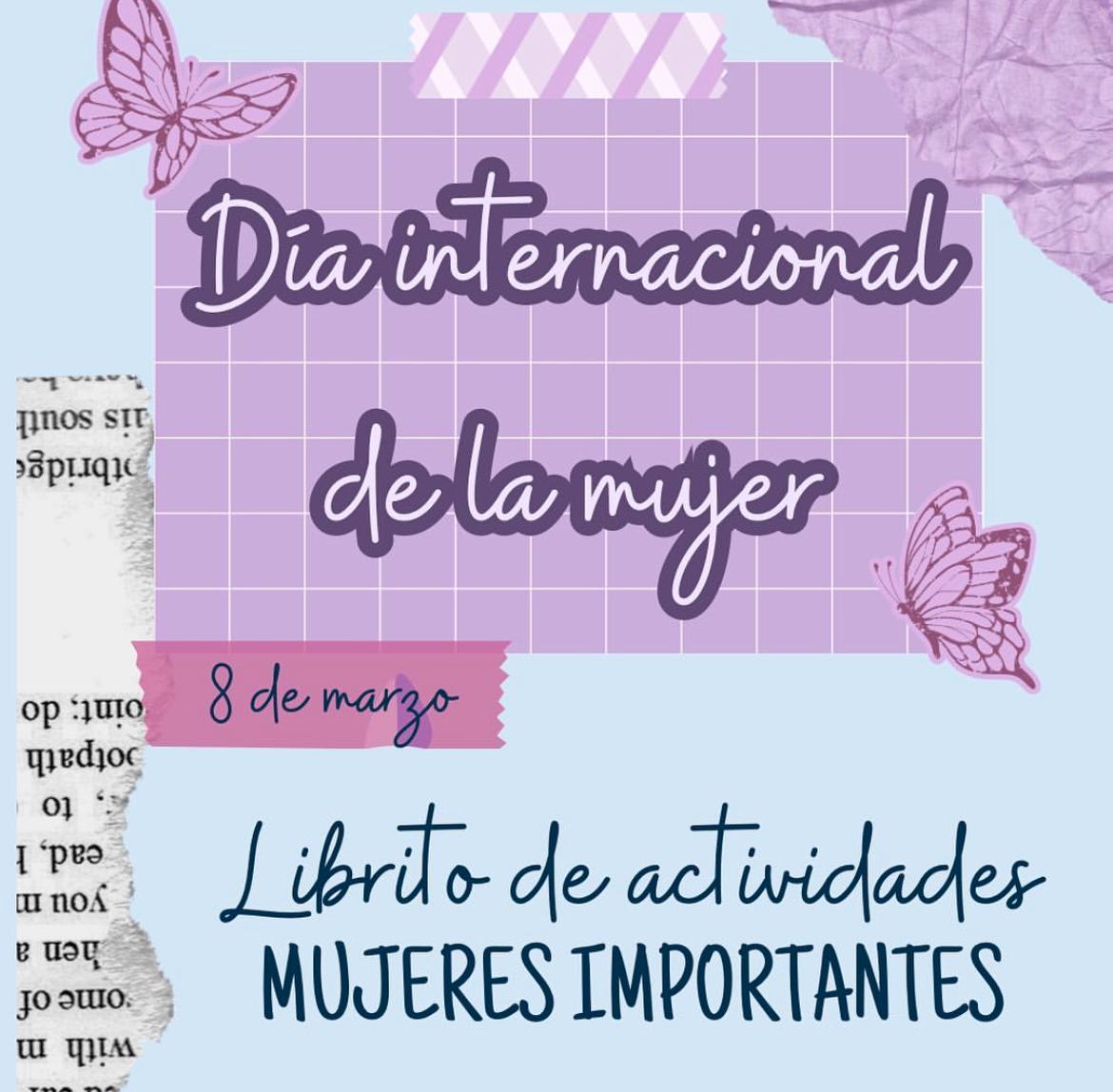 Profes Papel Tijera 💜LIBRO DE ACTIVIDADES DÍA DE LA MUJER💜 (CAST / CAT)