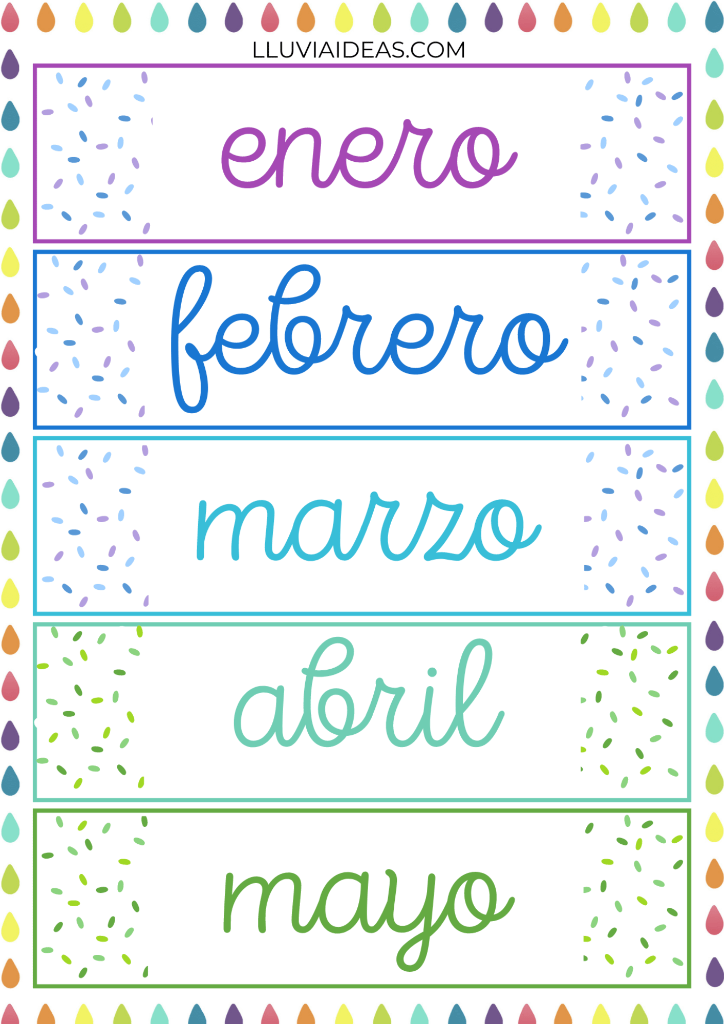 Profes Papel Tijera PACK MI PRIMER CALENDARIO PERPETUO | CALENDARIO ...