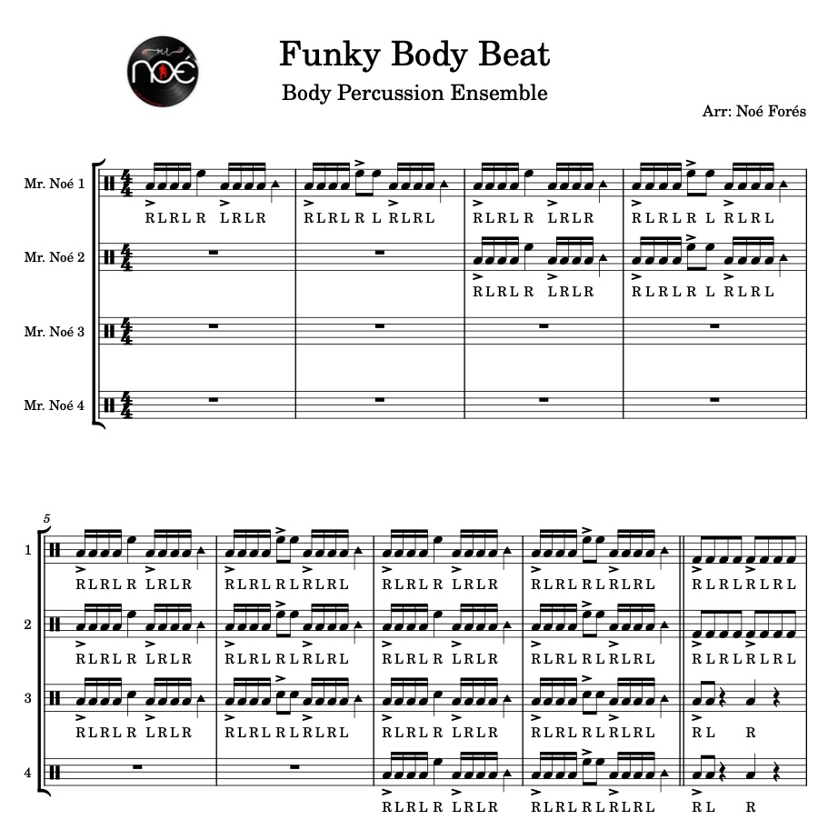 Profes Papel Tijera Funky Body Beat