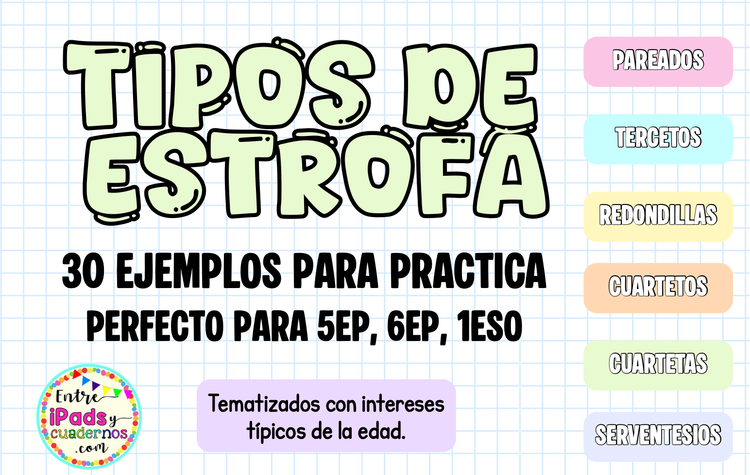 Profes Papel Tijera Poesía y tipos de estrofa: 30 ejemplos para practicar.