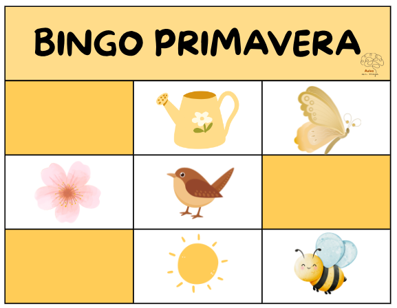 Profes Papel Tijera BINGO PRIMAVERA