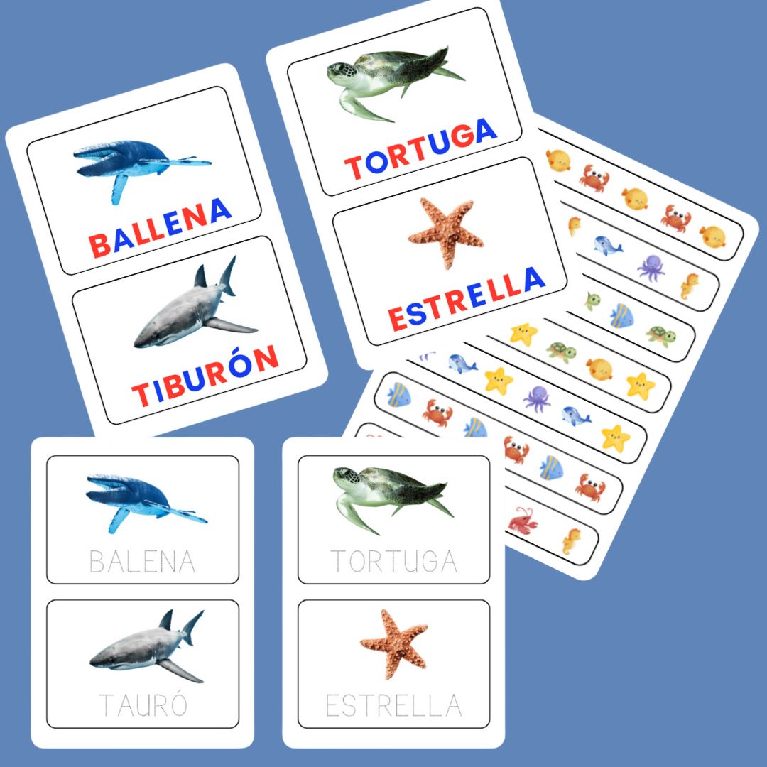 Profes Papel Tijera Los animales del mar