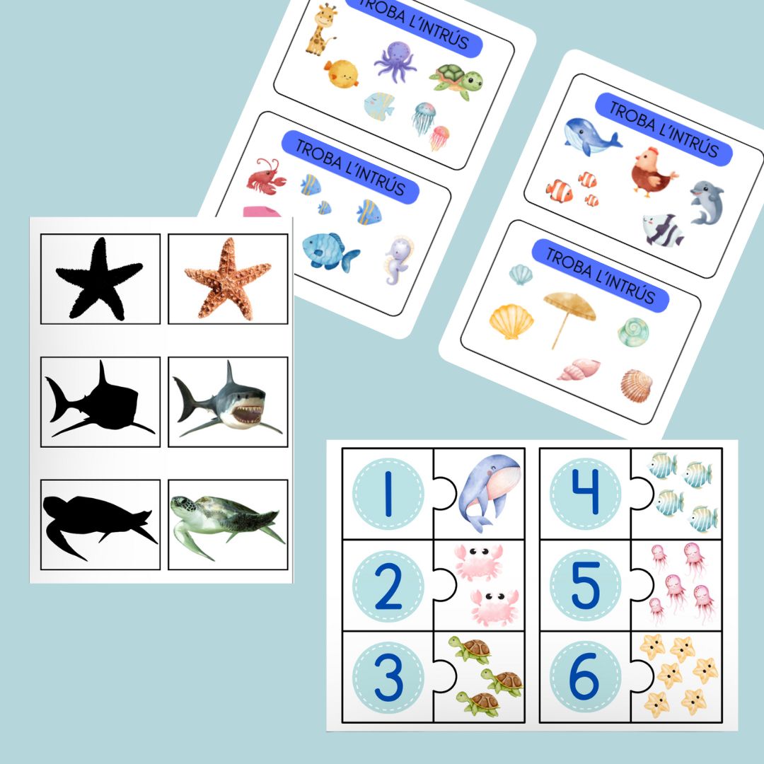 Profes Papel Tijera Los animales del mar