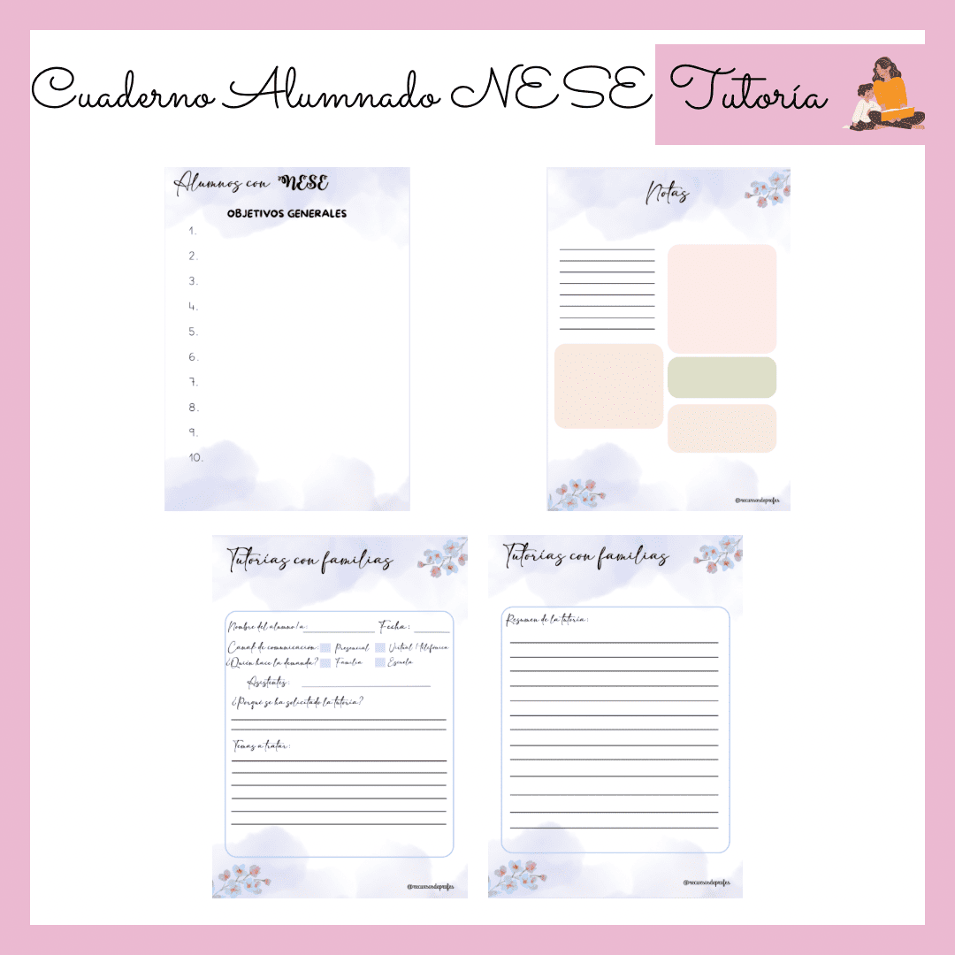 Profes Papel Tijera Cuaderno Alumnado NESE