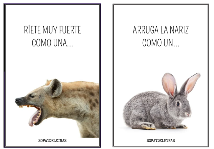Profes Papel Tijera Tarjetas pausas activas