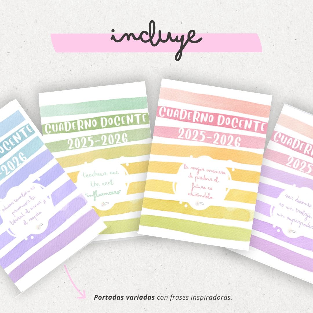 Profes Papel Tijera CUADERNO DOCENTE - CURSO 2025-2026
