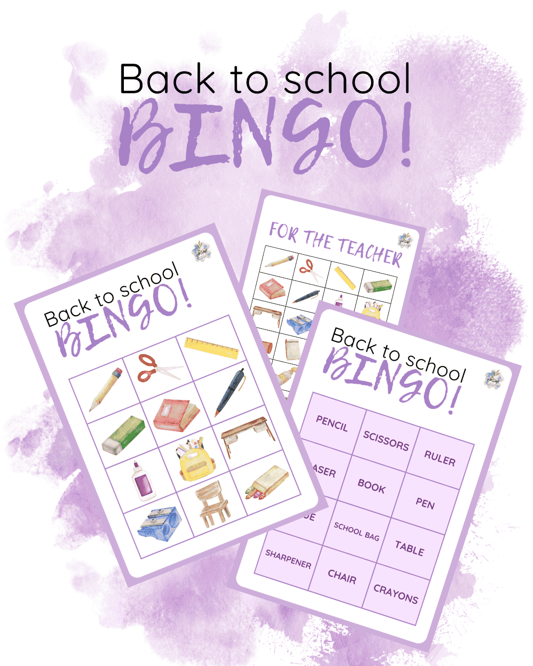 Profes Papel Tijera BINGO - BACK TO SCHOOL