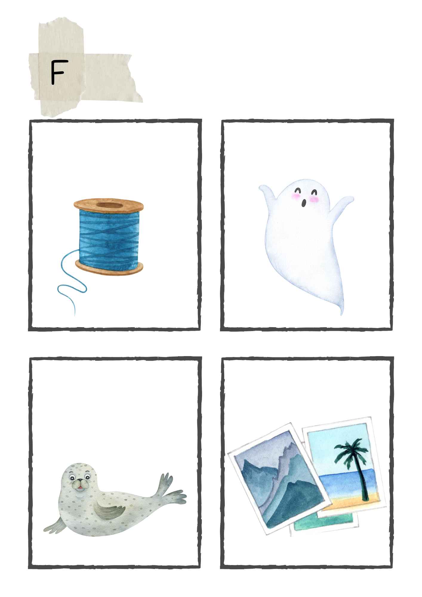 Profes Papel Tijera Discriminar sons a inici de paraula: Imatges amb els diferents sons a inici ...