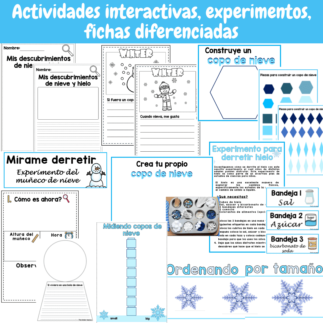 Profes Papel Tijera Todo sobre el hielo y la nieve - Rincon de ...