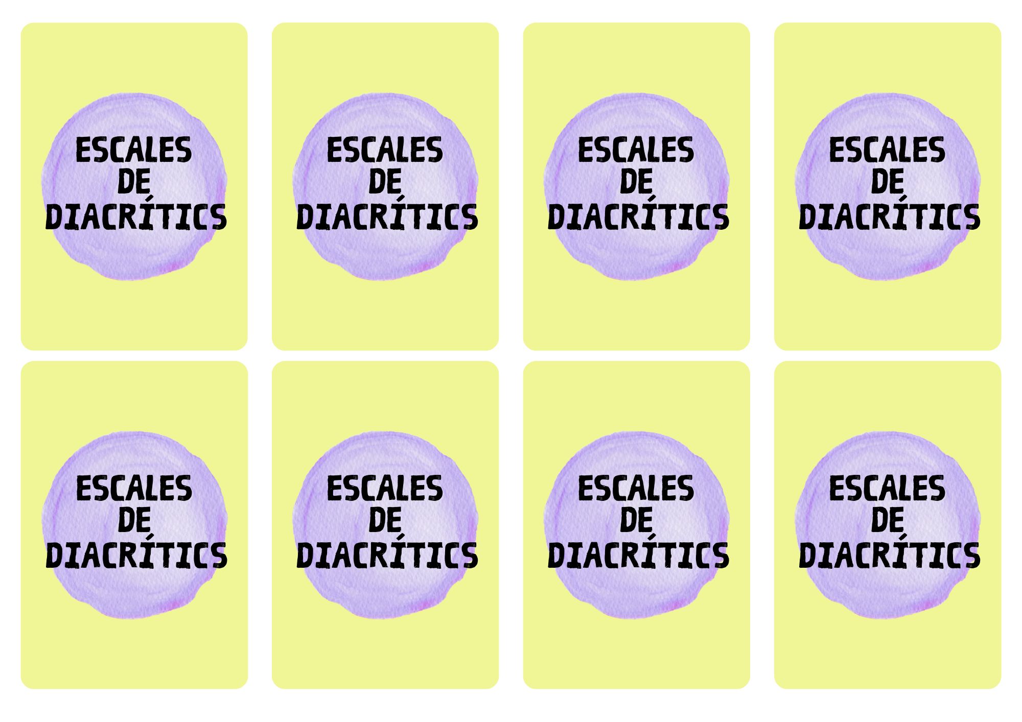 Profes Papel Tijera Escales de diacrítics