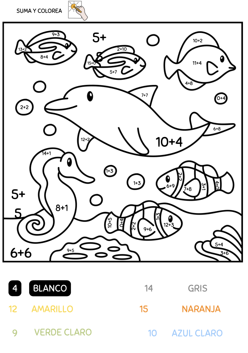 Profes Papel Tijera Sumas hasta el 20.