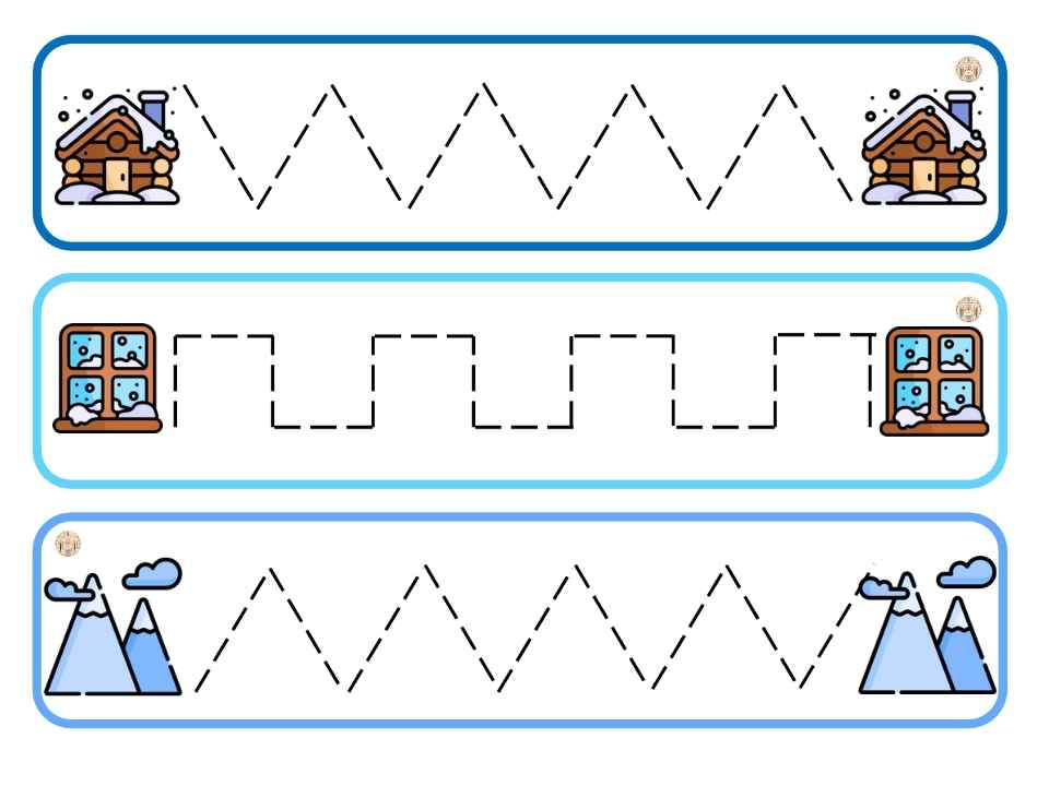 Profes Papel Tijera TARJETAS GRAFISMO INVIERNO