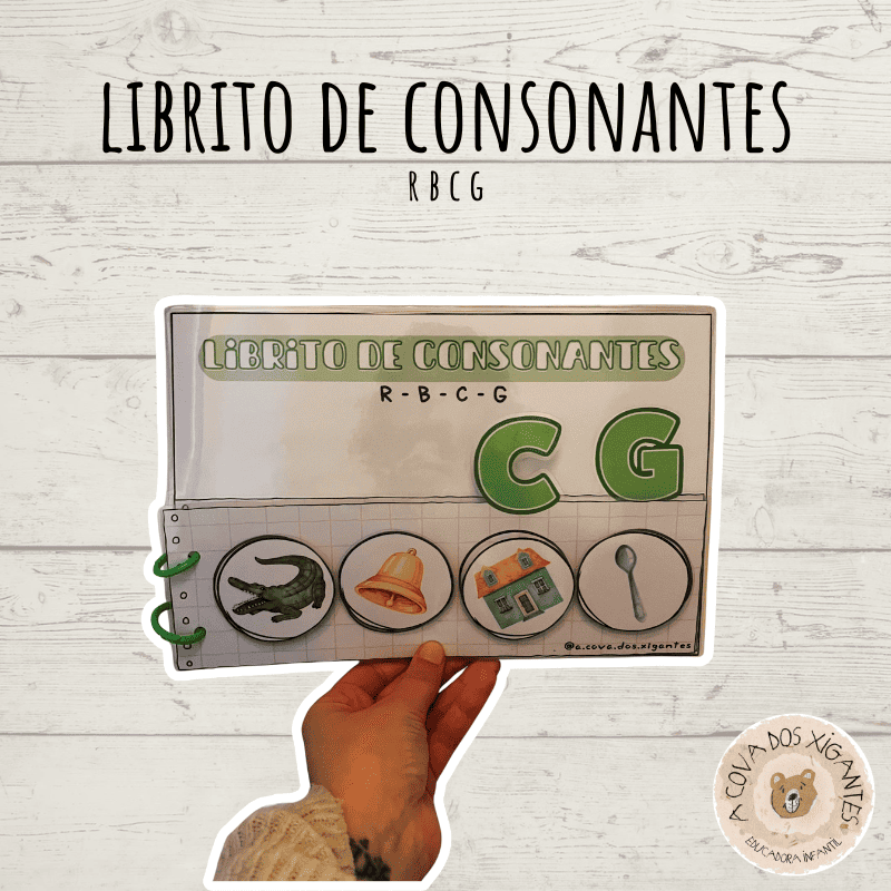 Profes Papel Tijera Librito de Consonantes - R B C G