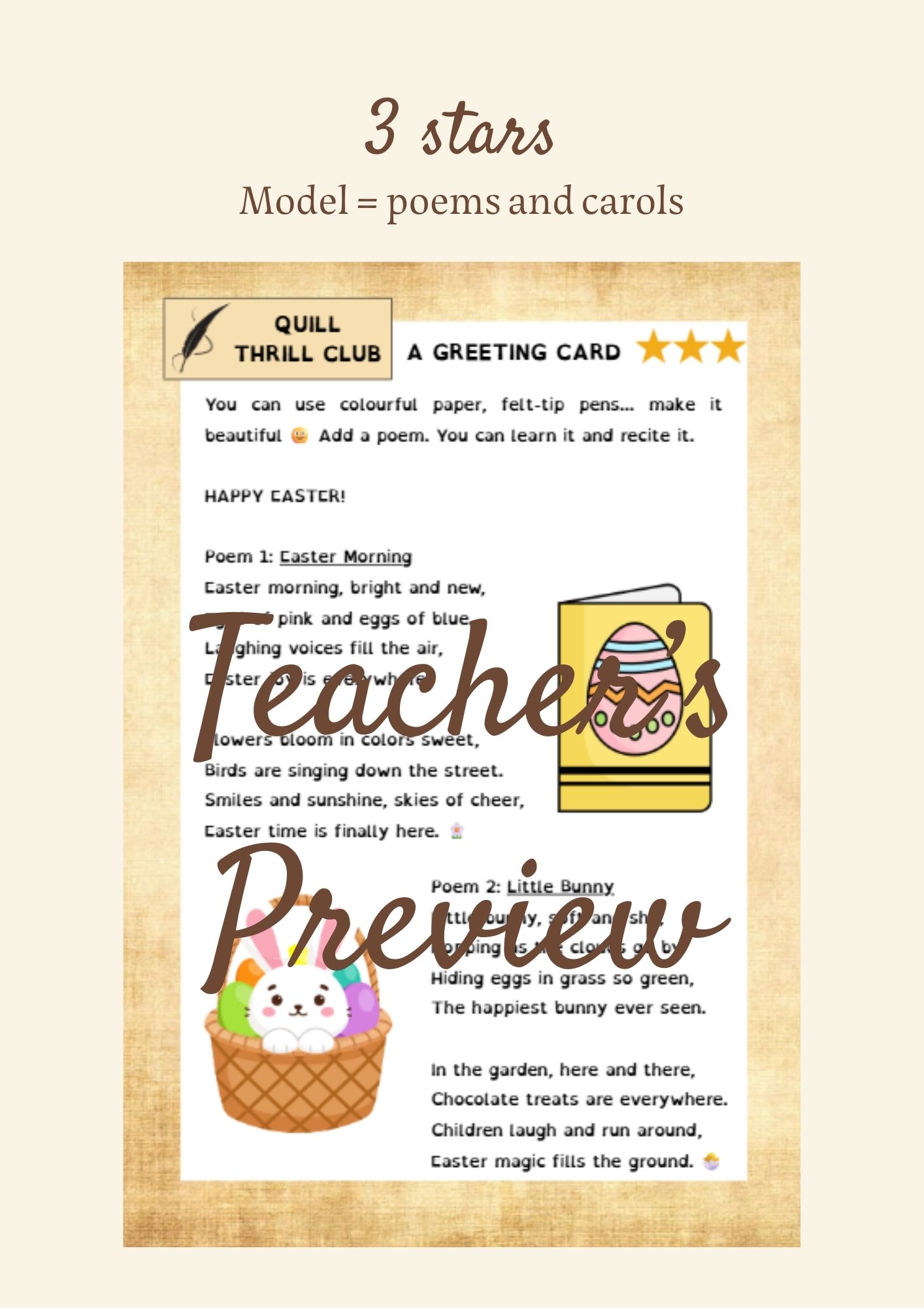 Profes Papel Tijera Differentiated Greeting Card Craft Writing Year ...