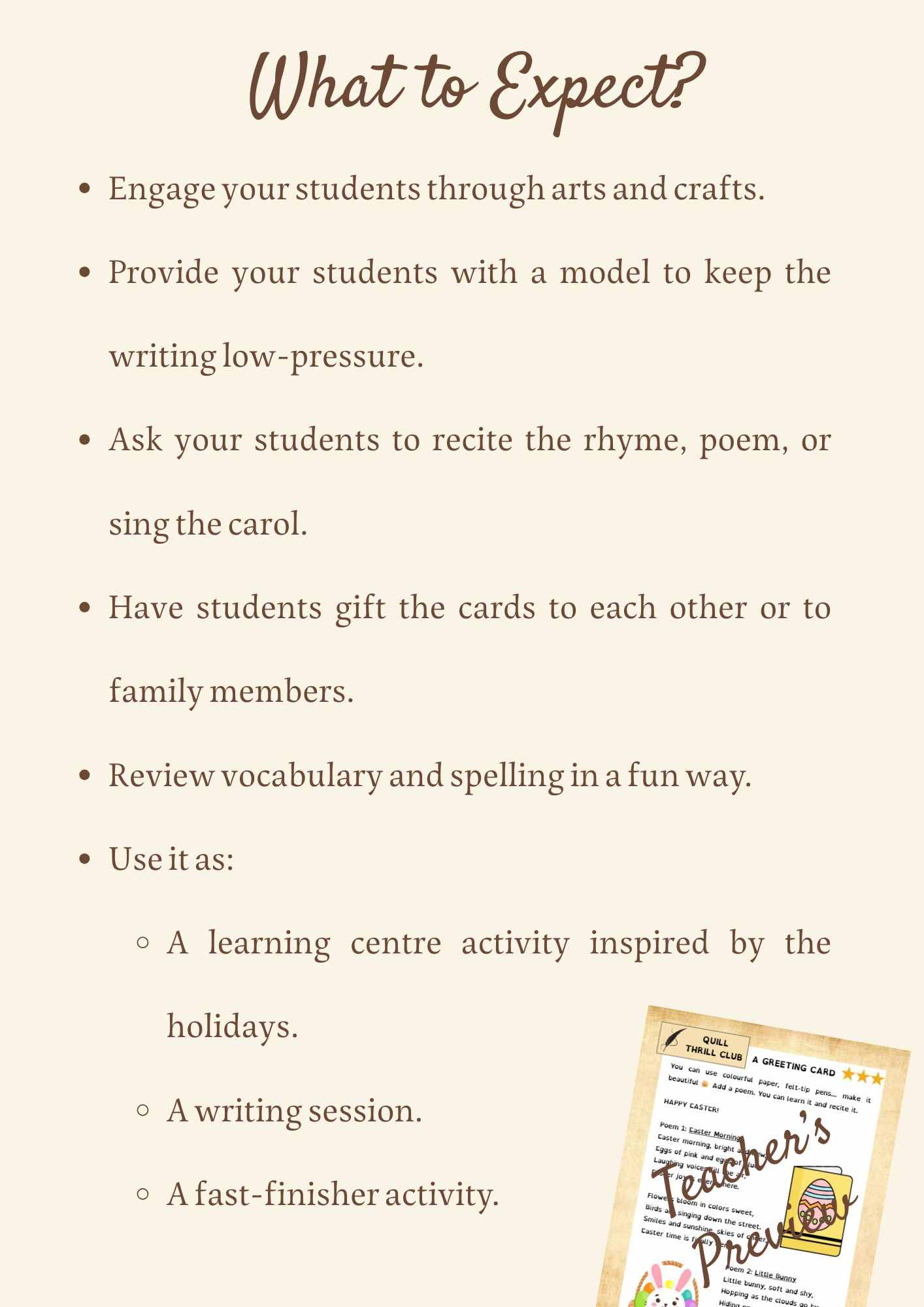 Profes Papel Tijera Differentiated Greeting Card Craft Writing Year ...