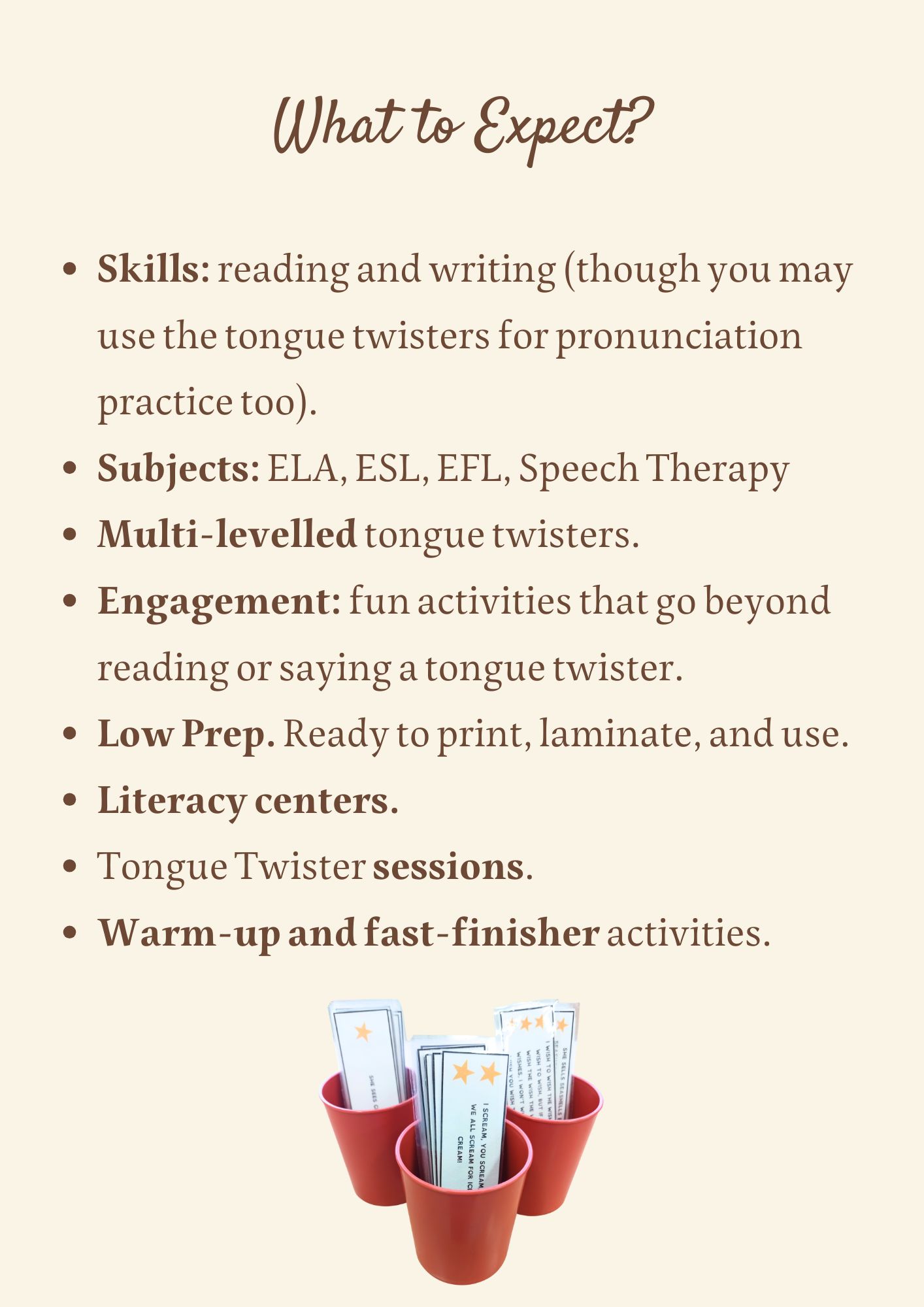 Profes Papel Tijera FREE SAMPLE Tongue Twisters Activities ...