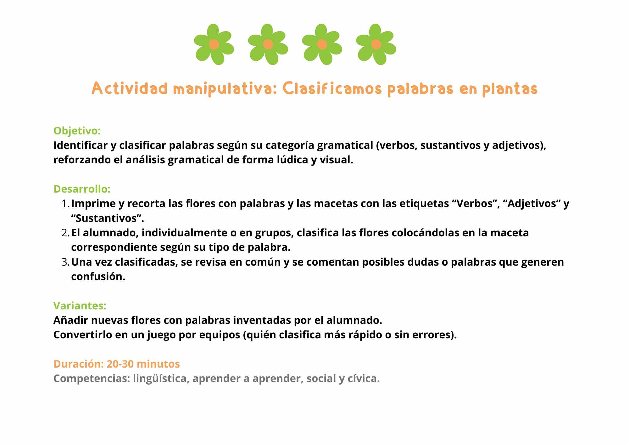 Profes Papel Tijera SUSTANTIVOS, ADJETIVOS Y VERBOS