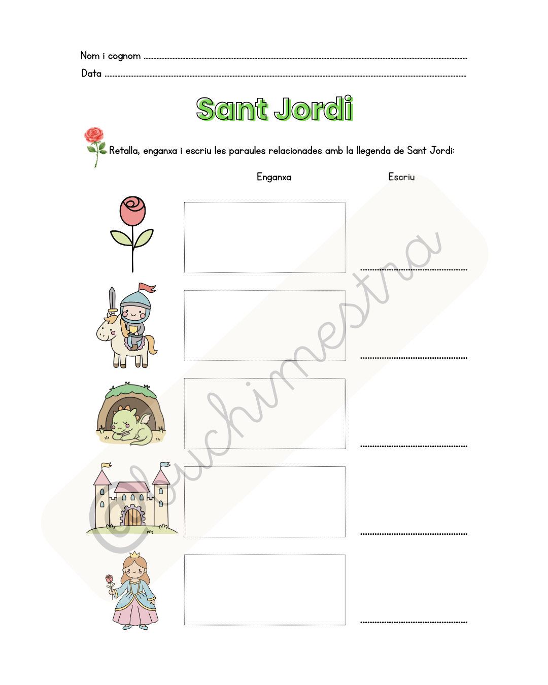 Profes Papel Tijera Sant Jordi